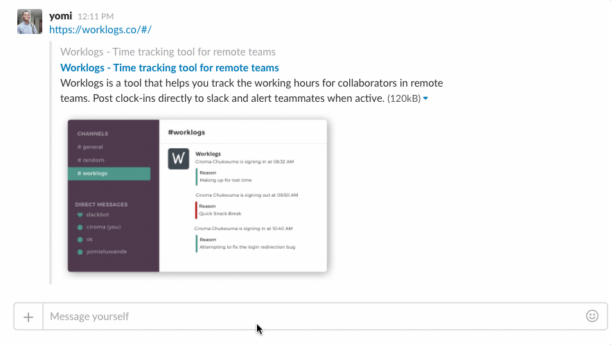 Worklogs - Time Tracking Tool for Remote Workers